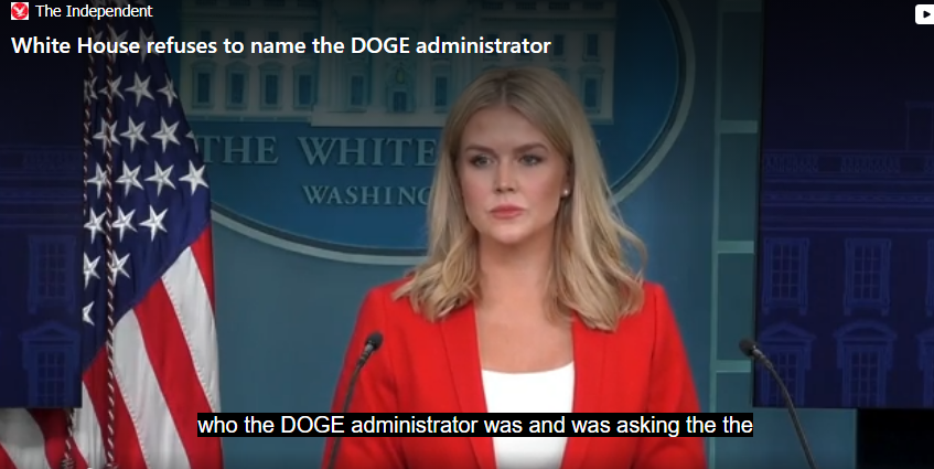 Supposedly transparent DOGE is not transparent about who is in charge